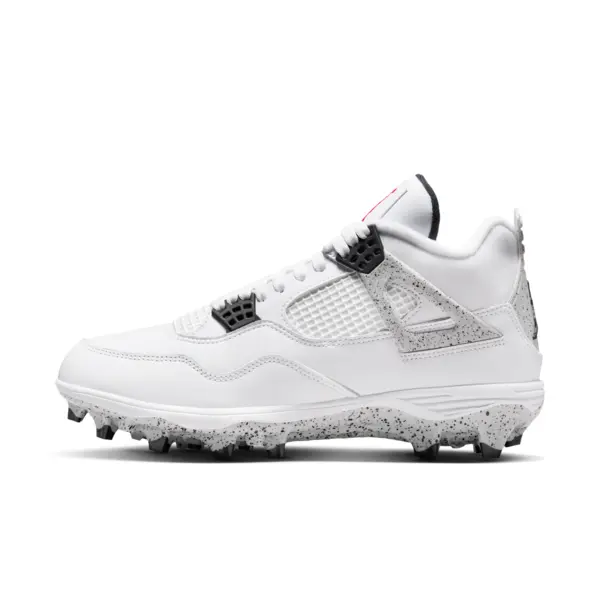 JORDAN 4 Retro Td Football Cleats - White