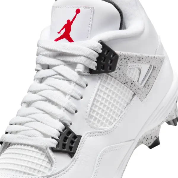 JORDAN 4 Retro Td Football Cleats - White