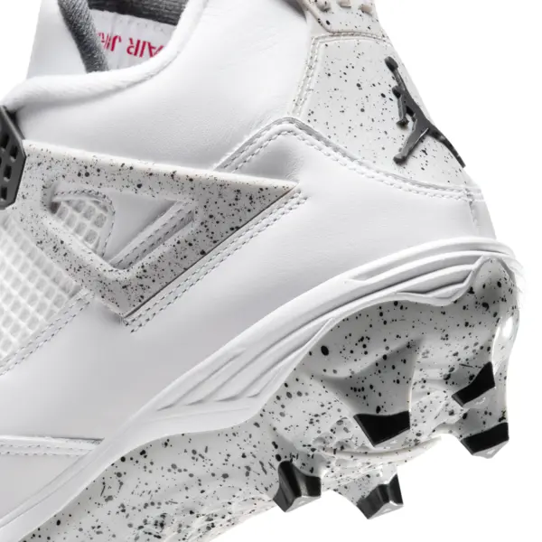 JORDAN 4 Retro Td Football Cleats - White