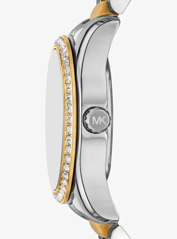 Michael Kors Two-tone Pavé Bezel Watch