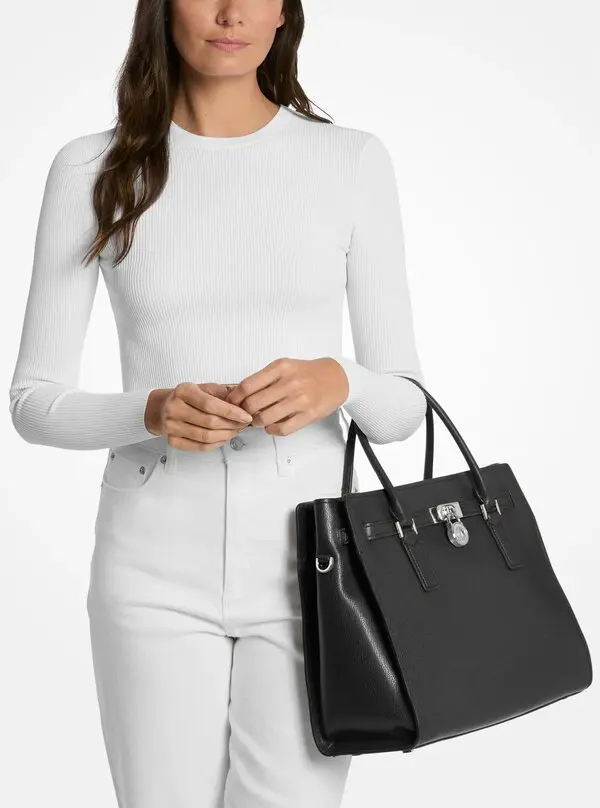 Michael Kors Hamilton Moderne Large Satchel - Black