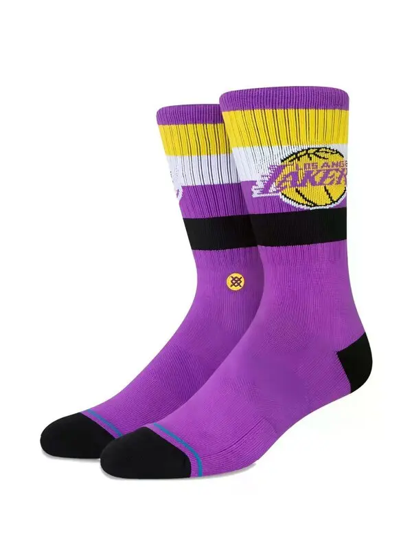 Stance Nba Los Angeles Lakers Crew Socks - Purple