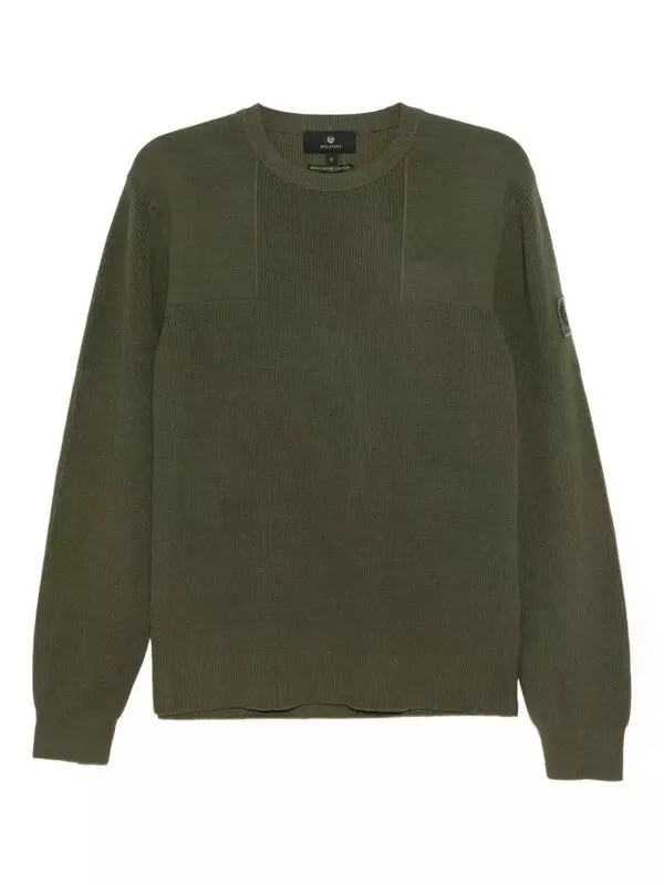 Belstaff Logo-appliqué Cotton Jumper