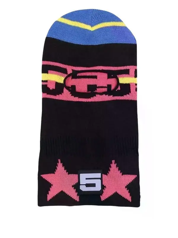 SP5DER Star-motif Knitted Balaclava - Black