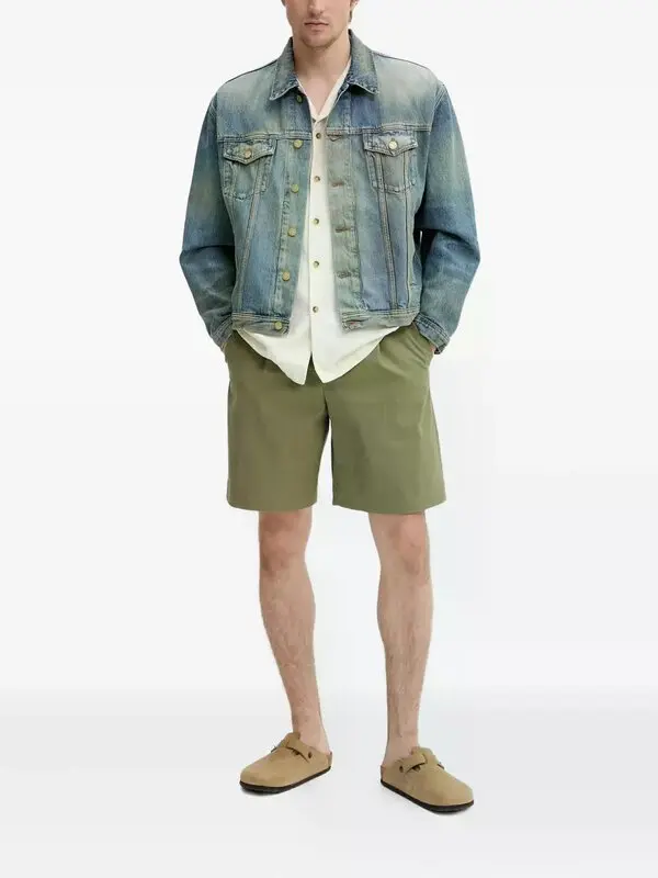 A.p.c. Chino Pleated Cotton Shorts