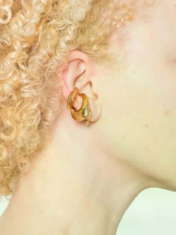 PANCONESI Blow Up Double-hoop Ear Cuff