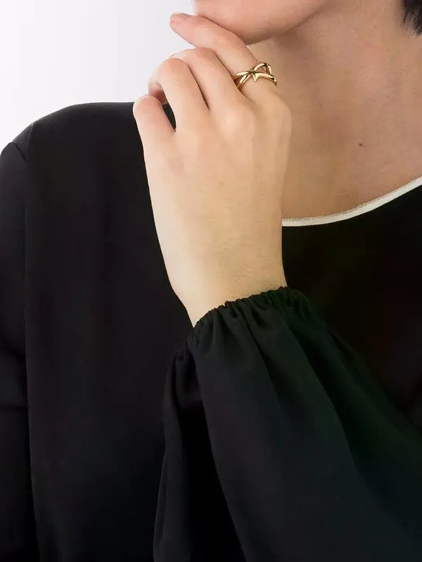 SHAUN LEANE Rose Thorn Wide Band Ring