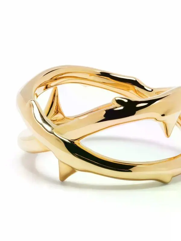 SHAUN LEANE Rose Thorn Wide Band Ring