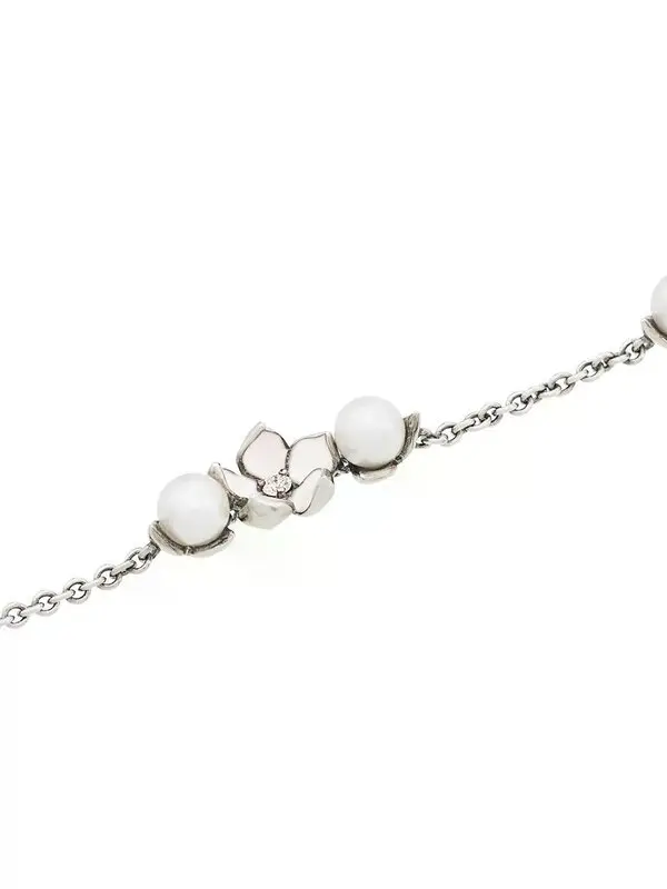 SHAUN LEANE Cherry Blossom Pearl And Diamond Bracelet