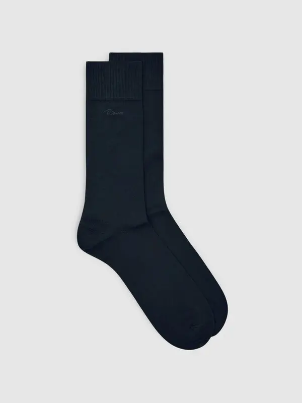 REISS Milo Cotton-blend Socks - Black