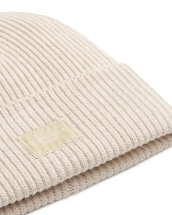 Rag & Bone Blake Beanie Hat - Ivory