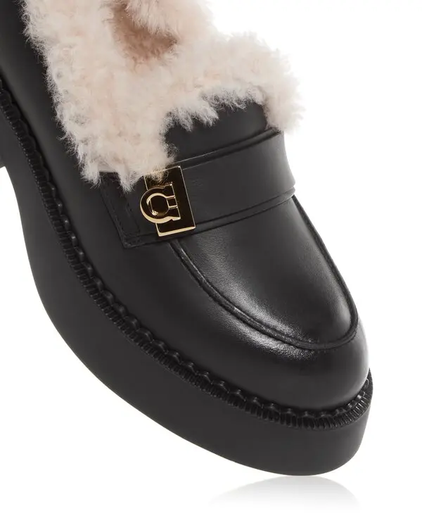 FERRAGAMO Caminia Shearling Loafers
