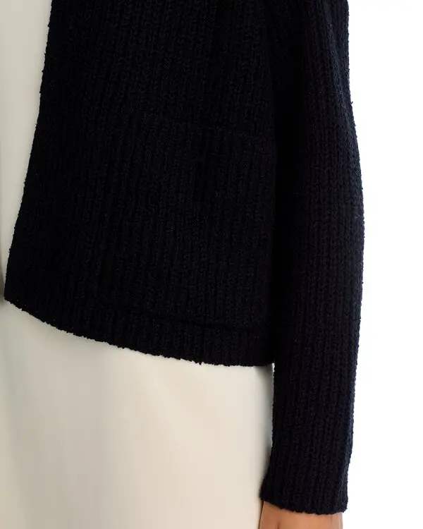 Eileen Fisher Open Front Cardigan Sweater - Black