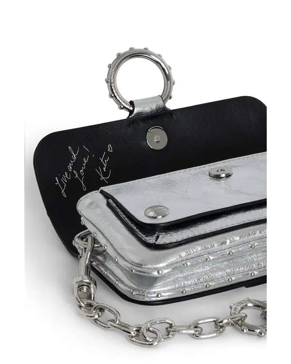 Zadig&Voltaire Kate Mini Wallet Bag - Silver