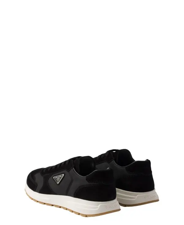 Prada Suede And Re-nylon Prax Sneakers - Black