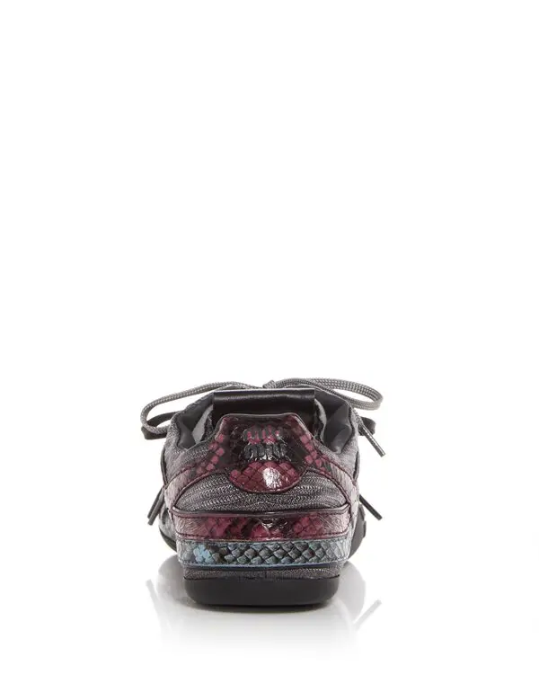 Miu Miu Snake Embossed Sneakers - Brown/blue