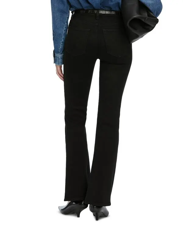 FRAME The Icon High Rise Flare Jeans - Black