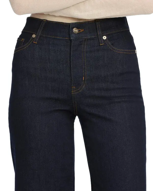 FRAME Le Slim High-rise Palazzo Crop Jeans