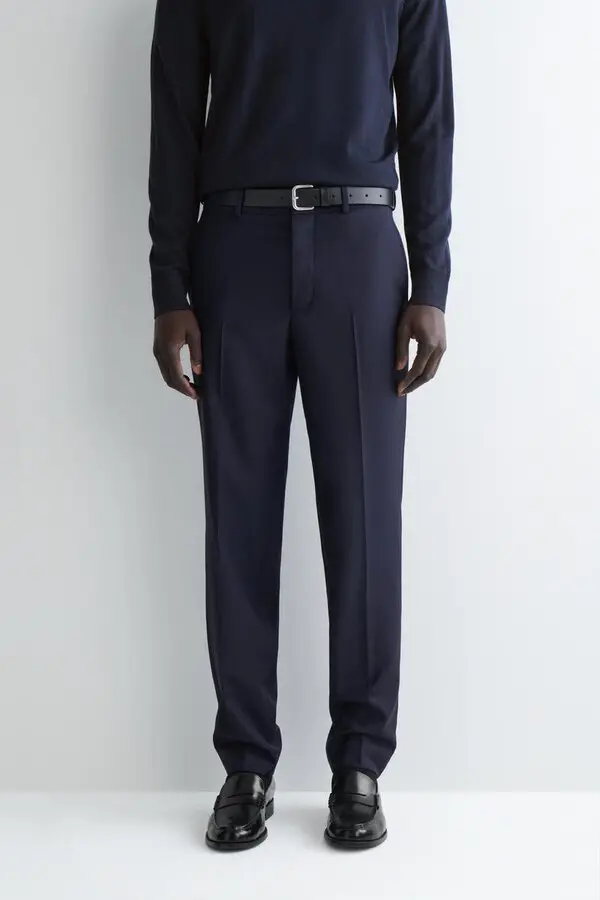Cos Tailored Straight-leg Wool Trousers