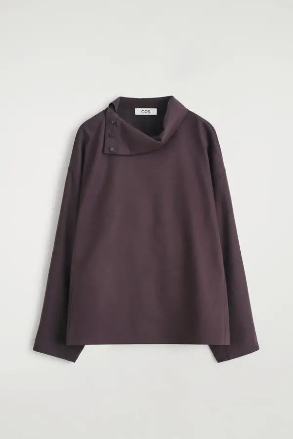 Cos Wool-flannel Top - Red
