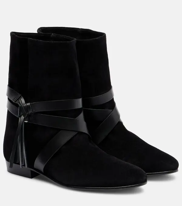 Isabel Marant Étoile Rejen Suede Ankle Boots - Black