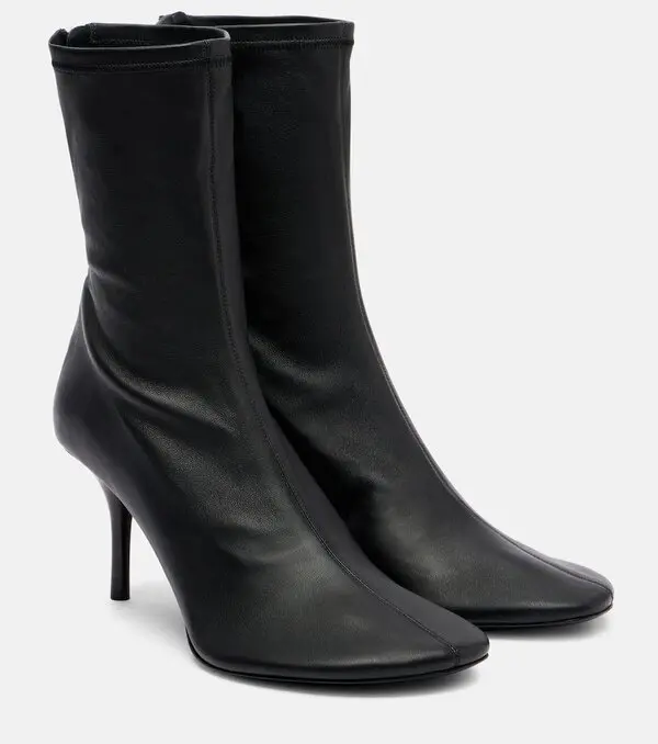 Acne Studios Leather Zip-up Ankle Boots - Black