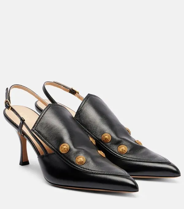Chloé Agnes Embellished Slingback Pumps