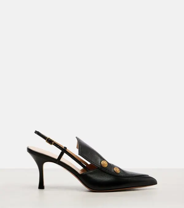 Chloé Agnes Embellished Slingback Pumps