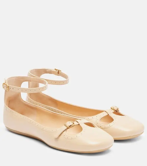 Chloé Misty Leather Ballet Flats
