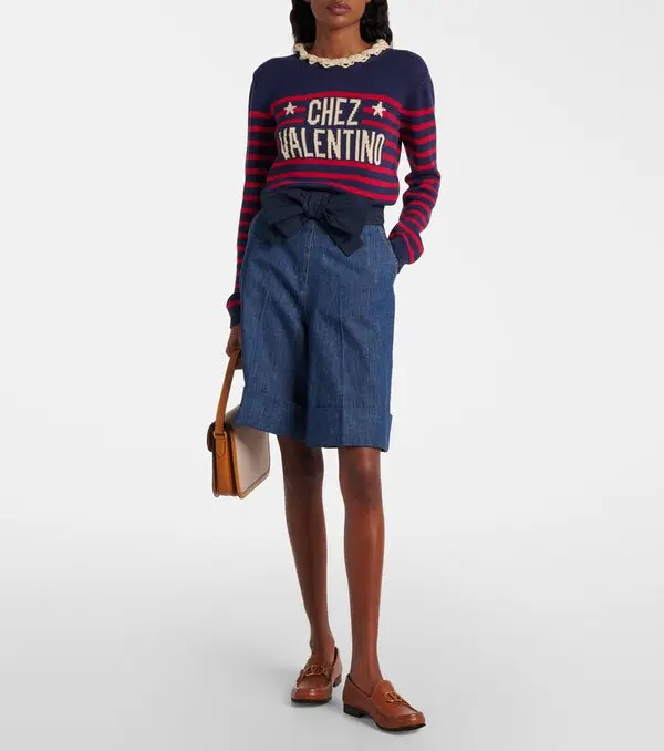 Valentino Garavani Bow-detail Bermuda Shorts