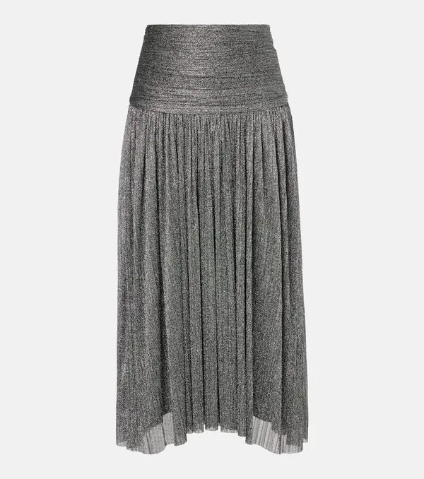 Isabel Marant Étoile Emiria Embellished Maxi Skirt - Silver