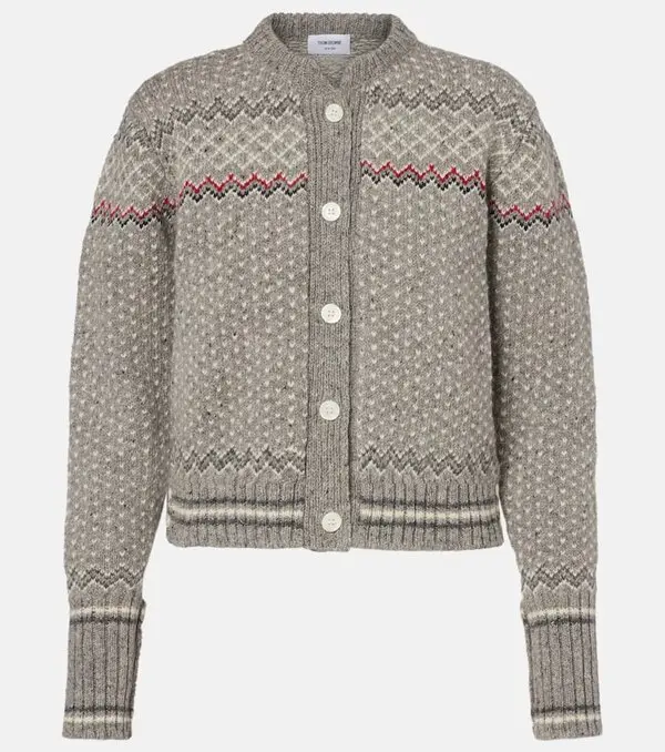 Thom Browne Wool And Mohair Knit Cardigan