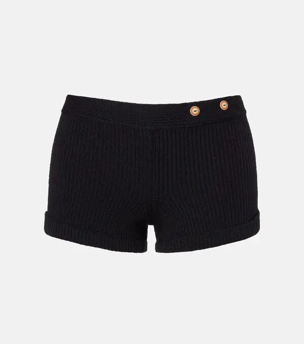 Isabel Marant Diha Knitted Wool-blend Shorts