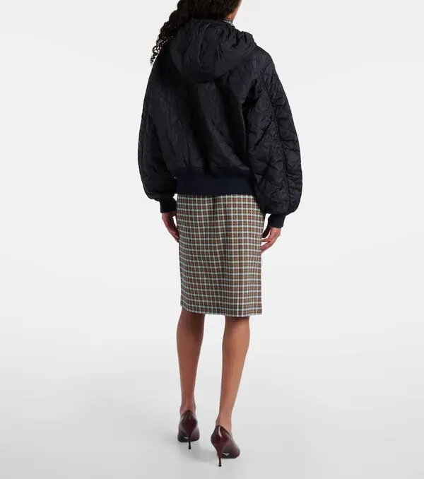 Prada Hooded Quilted Jacket