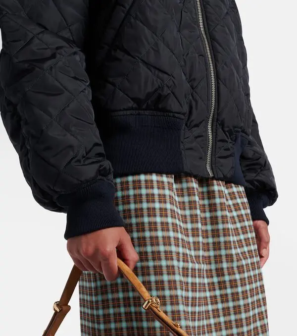 Prada Hooded Quilted Jacket