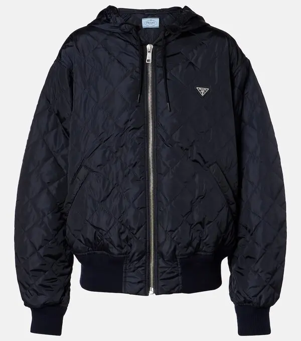 Prada Hooded Quilted Jacket