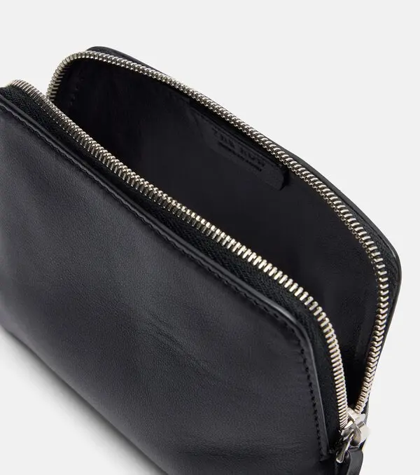 THE ROW Owen Leather Pouch - Black
