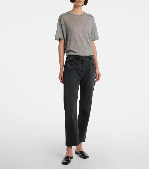 THE ROW Riaco Mid-rise Straight Jeans