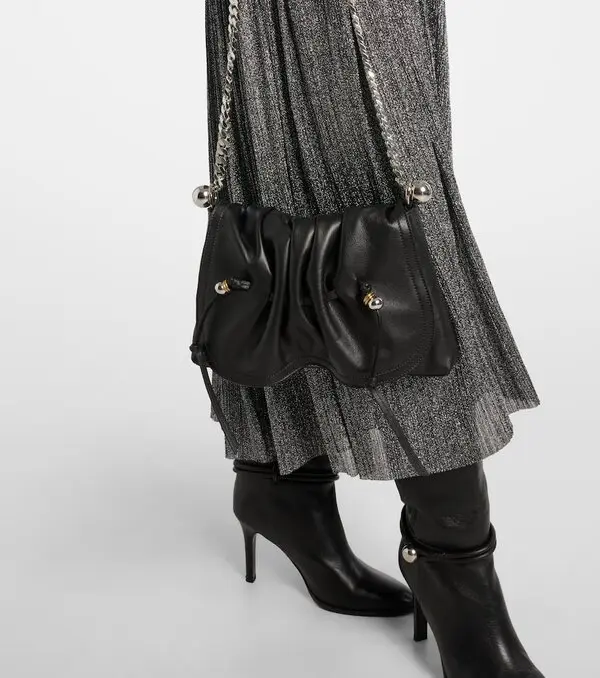 Isabel Marant Étoile Bolton Small Leather Shoulder Bag - Black