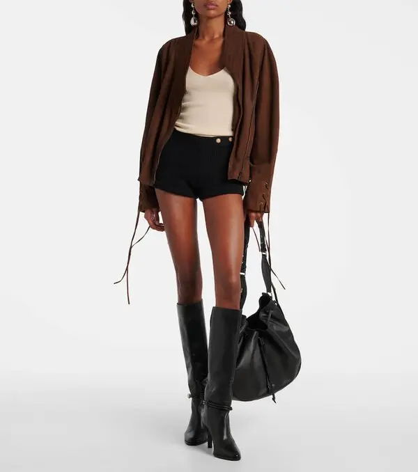 Isabel Marant Étoile Bolton Medium Leather Shoulder Bag - Black