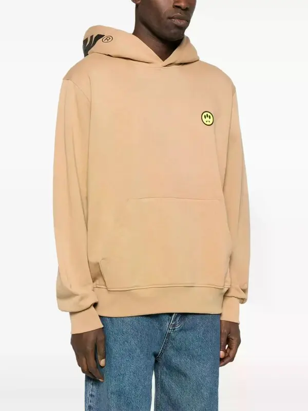 BARROW Logo-print Hoodie - Neutrals