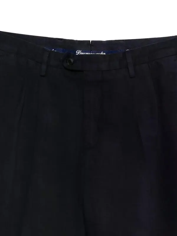 DRUMOHR Pleated Cotton Pants