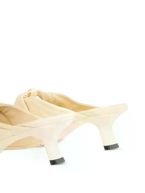 Loewe 45mm Pebble Soft Mules - Yellow