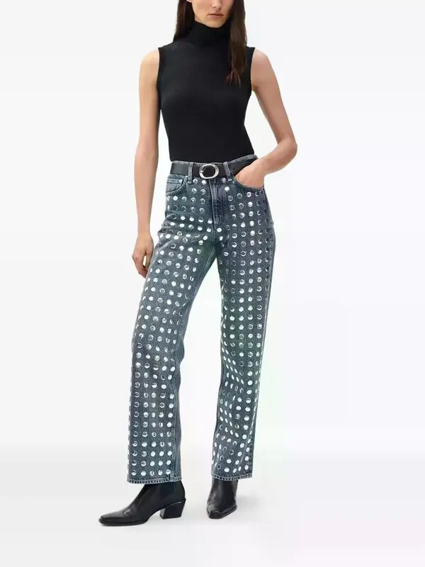 Rag & Bone Shea Embellished Jeans - Blue