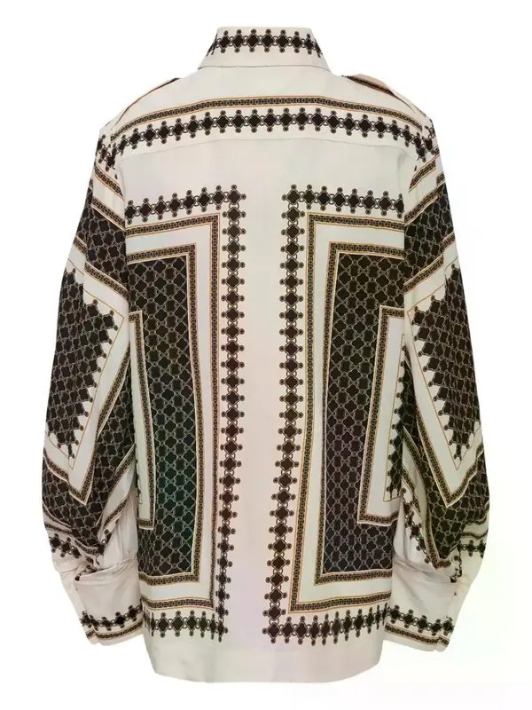 Zimmermann Chain-print Pocket Blouse