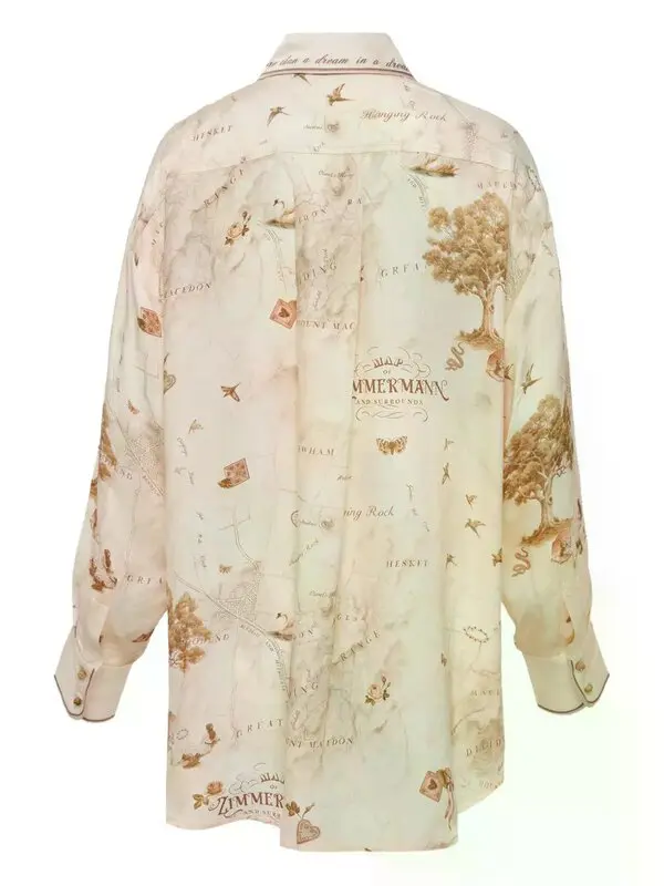 Zimmermann Map-print Shirt