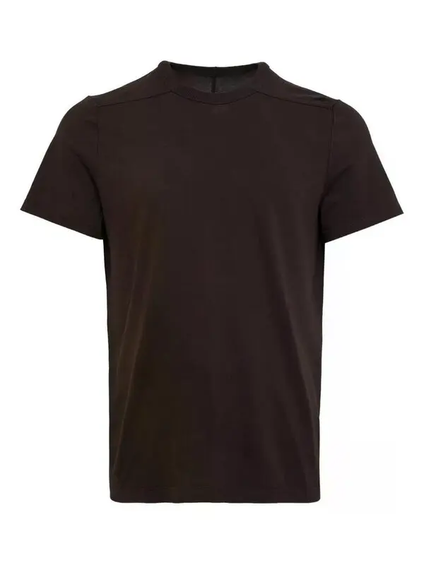 Rick Owens Short Level Cotton Jersey T-shirt - Brown