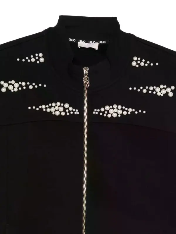 Liu Jo Pearl-embellished Zip-front Jacket