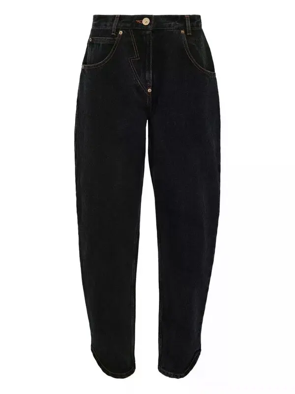 PUSHBUTTON Illustration-appliqué Tapered Jeans