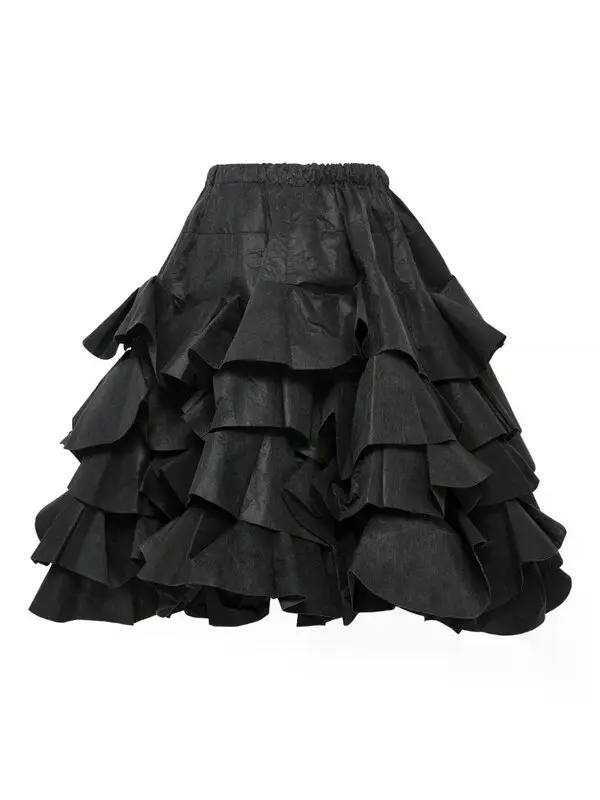 COMME DES GARÇONS TAO Ruffled Midi Skirt